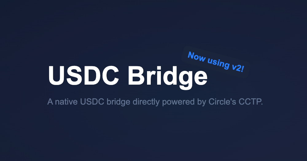 Bridge USDC via CCTP